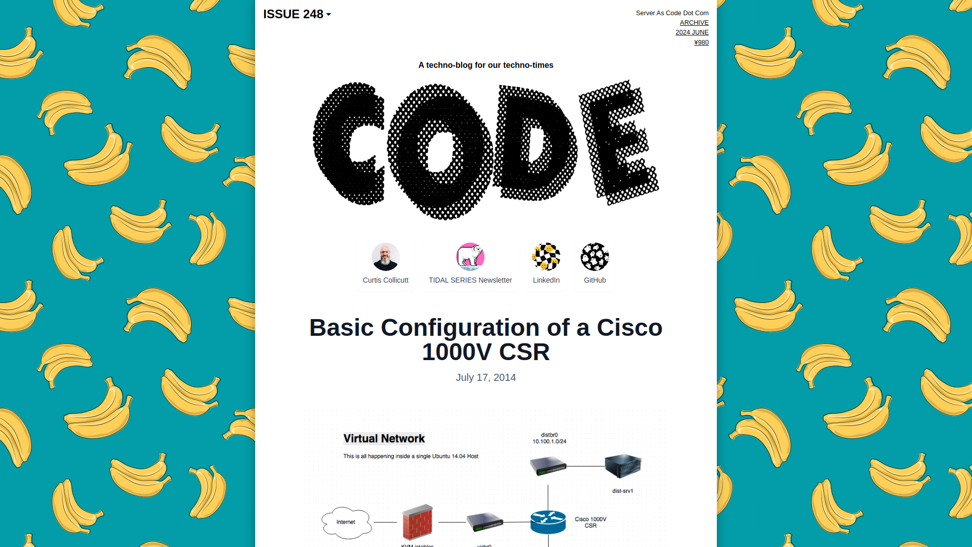 Basic Configuration of a Cisco 1000V CSR | Server As Code Dot Com