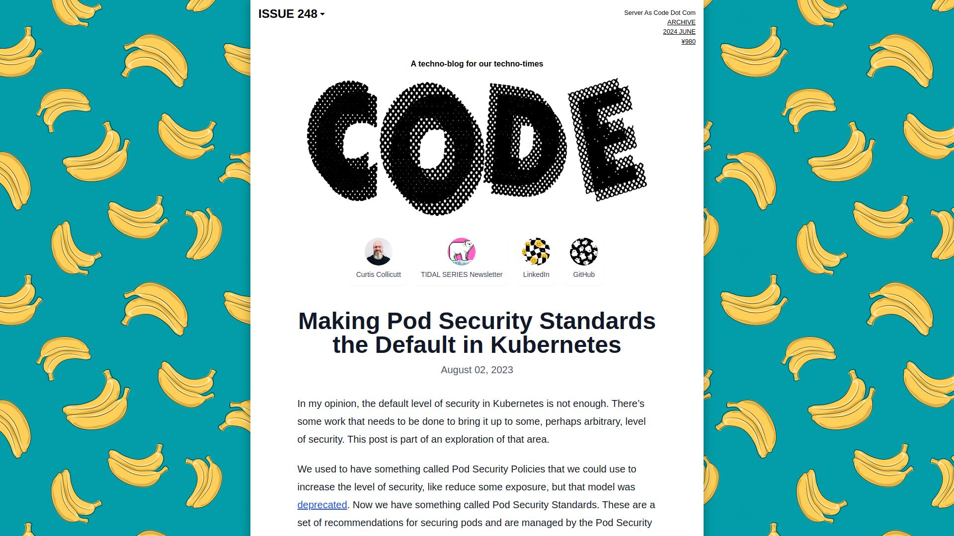 Making Pod Security Standards The Default In Kubernetes Server As Code Dot Com
